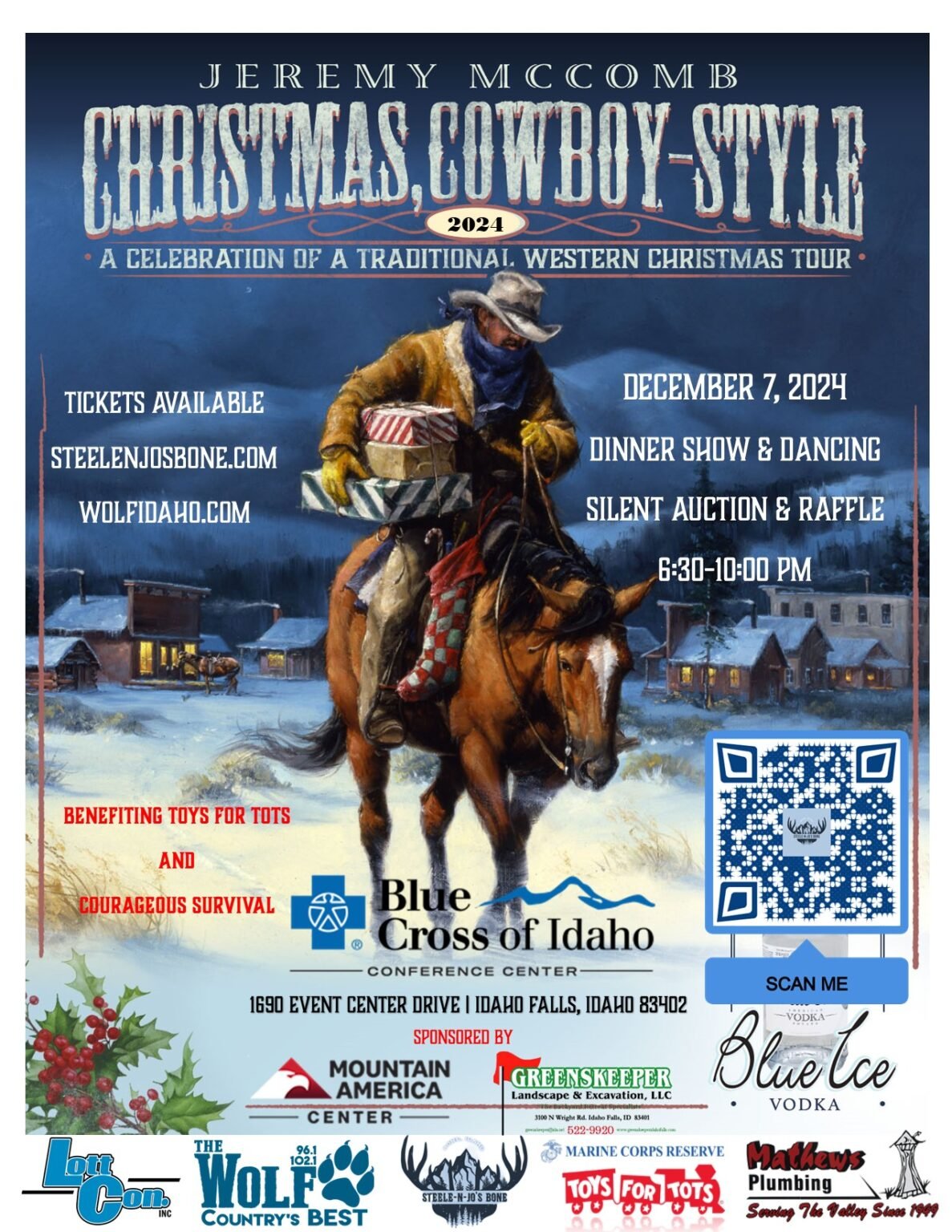 Christmas Cowboy Style with Jeremy McComb 2024 - Steele-N-Jo's Bone